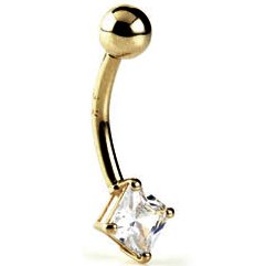 Buy Real Gold Belly Bars from our UK Body Jewellery Shop