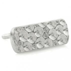 Threadless Titanium Hammered Rectangle Attachment